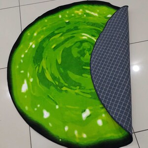 Rick and Morty Portal Rug,kids Room Rug, Children Room Decor, Rick and ...
