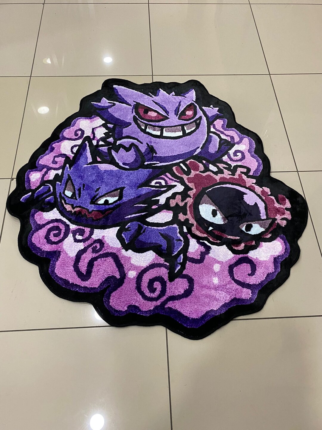 Gengar Rug, Gengar Anime Rug, Pokemon Gengar Rug, Pokemon Rug, Gameboy ...
