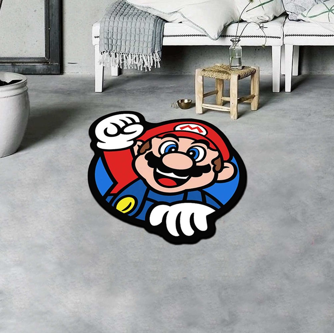 Mario Rug, Mario Game Rug, Retro Game Rug, Video Game Rug, Kids Room ...