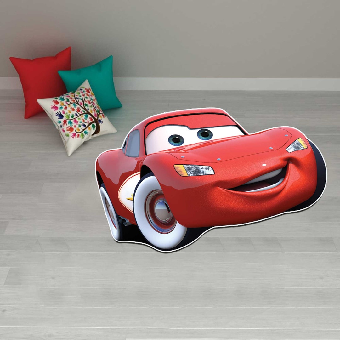 Cars Rug, Lightning Mcqueen Rug, Mcqueen Decor, Home Print, Birthday ...