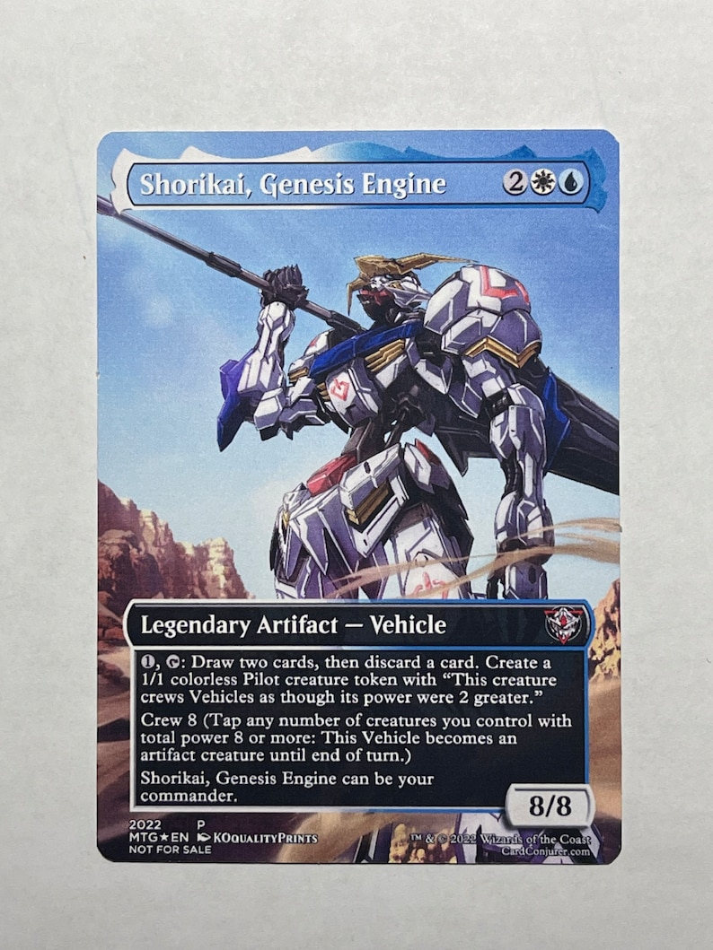 Gundam Barbatos Shorikai Genesis Engine Fan Made MTG Card - Etsy India