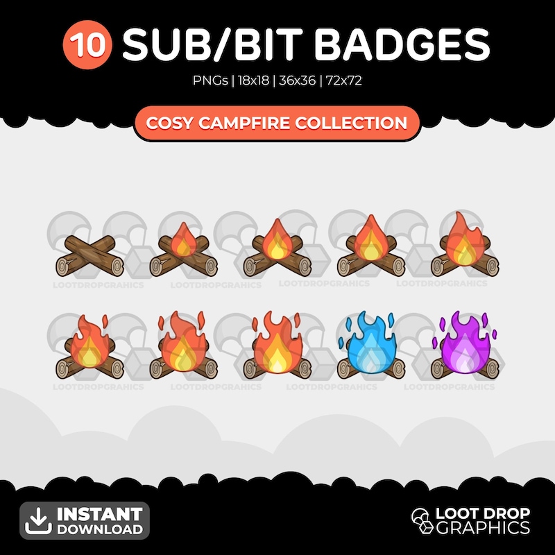 Campfire Badge - Etsy