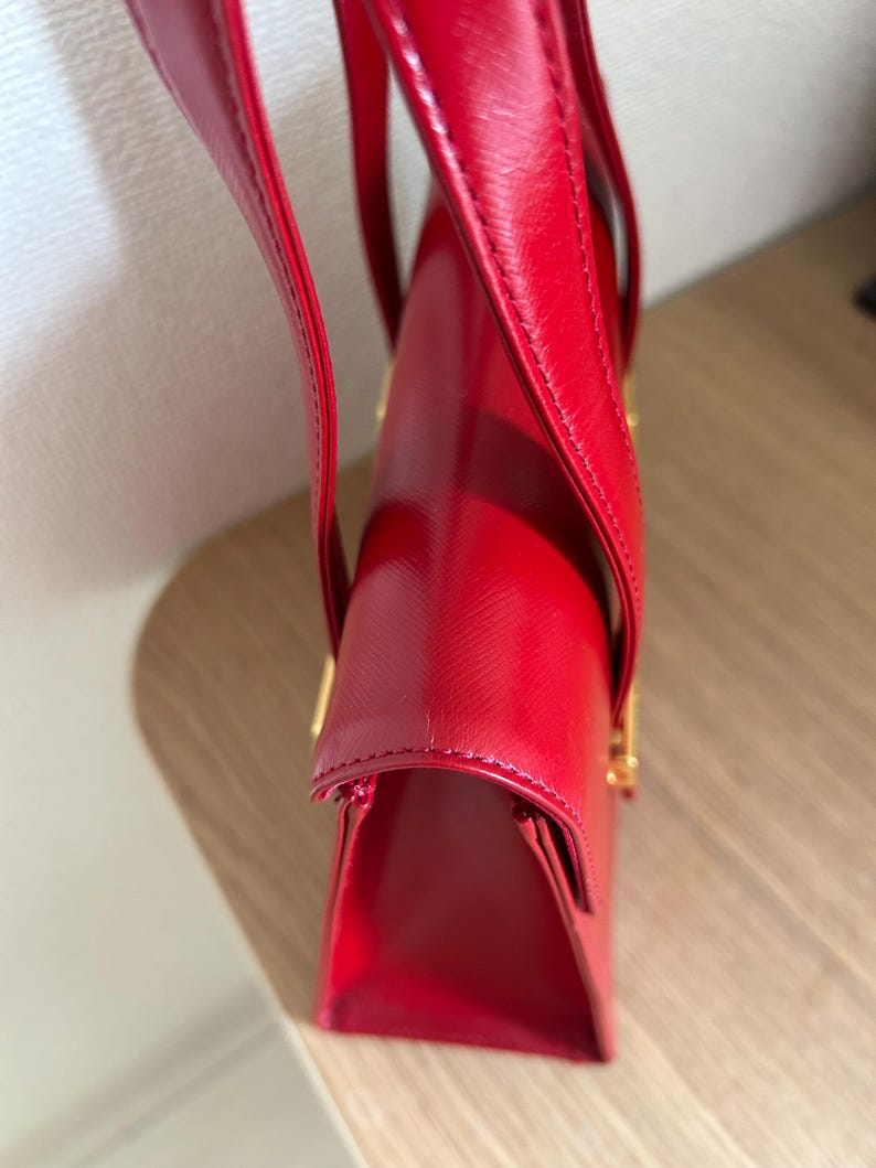 Lanvin Lipstick Red Mini Hand Bag - Etsy Canada