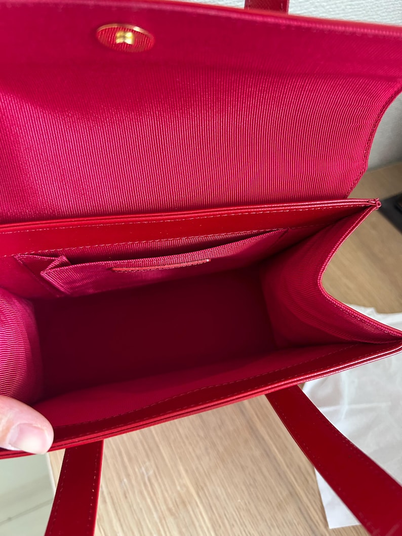 Lanvin Lipstick Red Mini Hand Bag - Etsy Canada