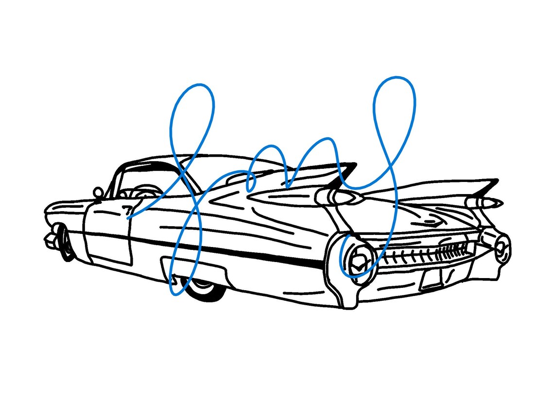 Cadillac SVG Digital File - Etsy