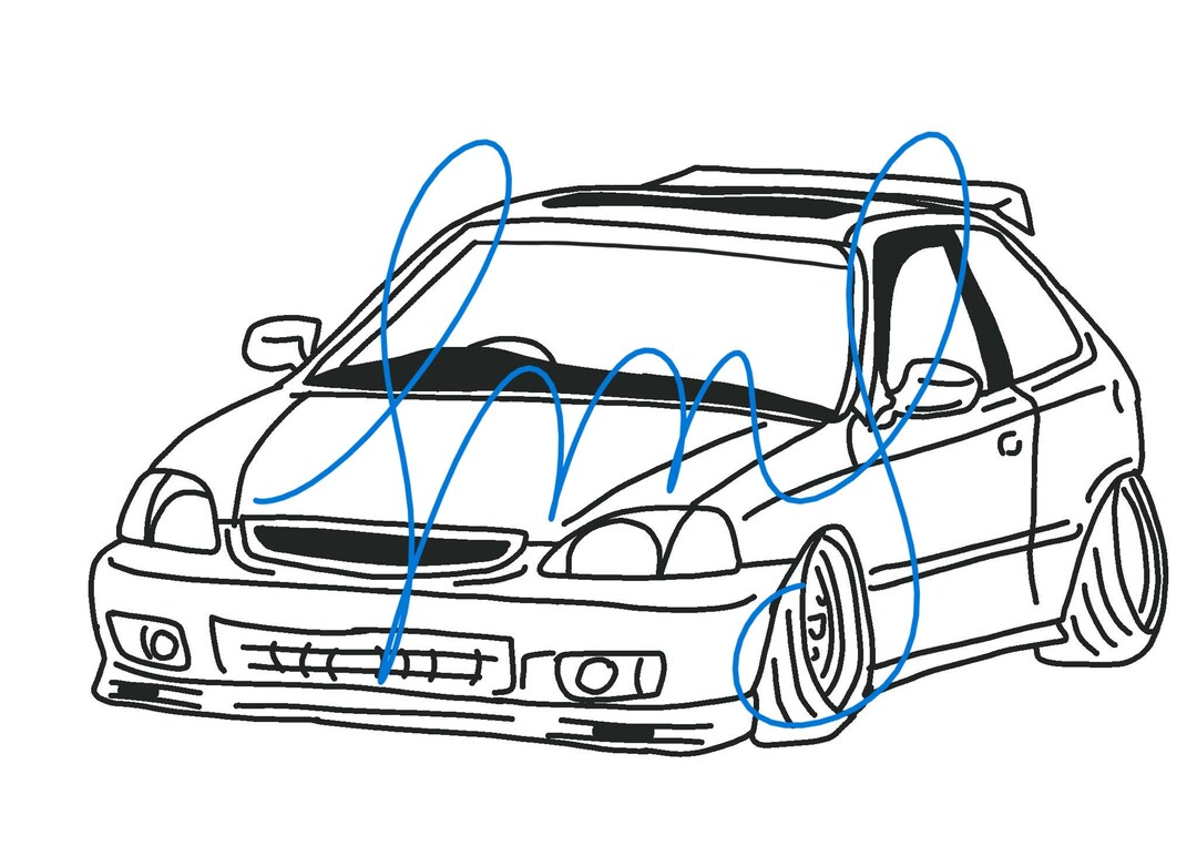 Honda Civic C Type SVG Digital File - Etsy