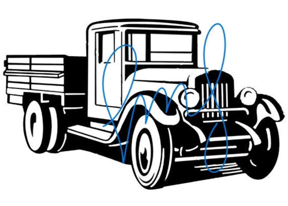 Old Ford Truck SVG Digital File - Etsy