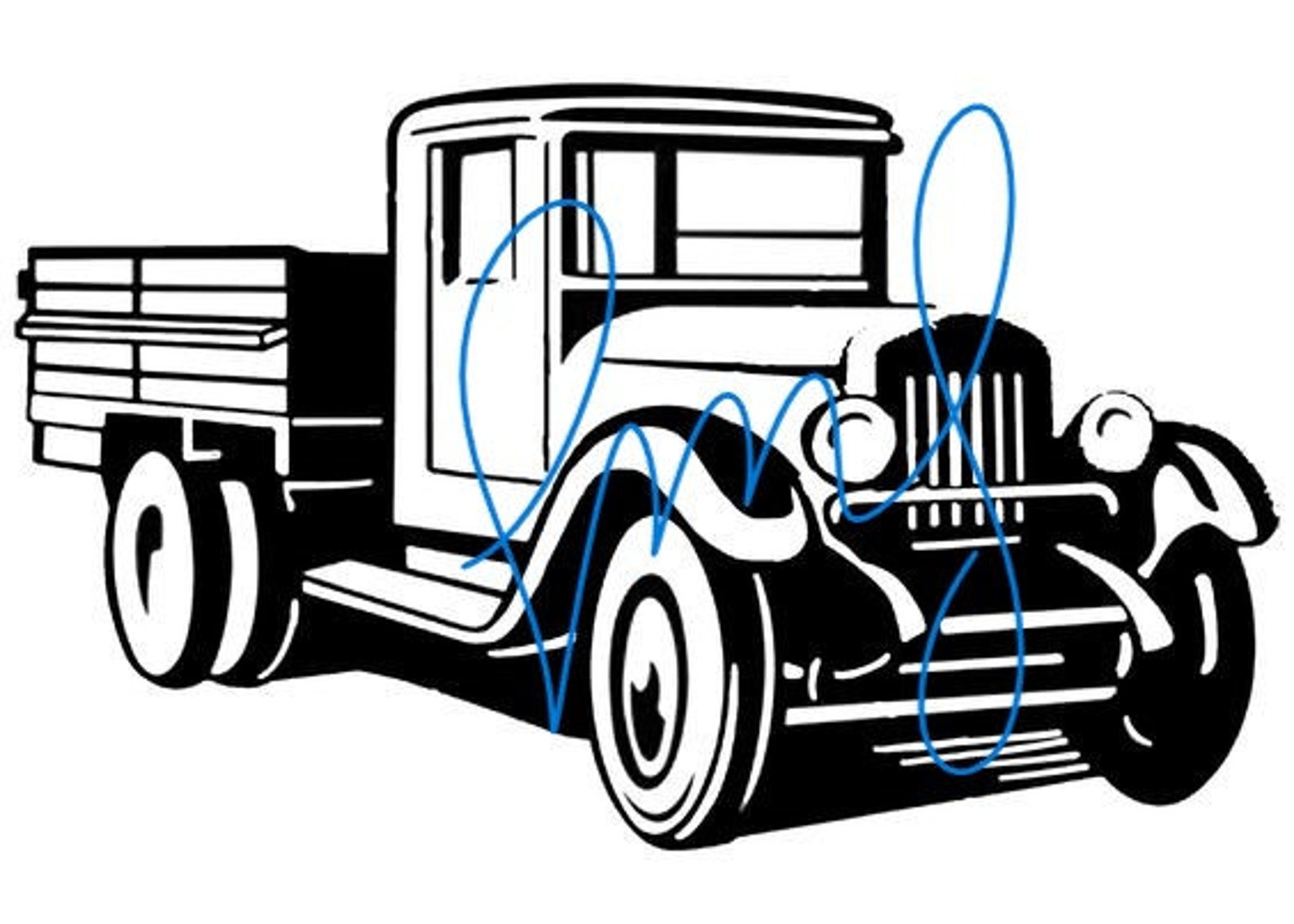 Old Ford Truck SVG Digital File - Etsy