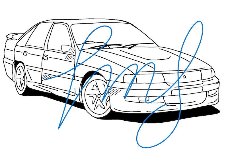Holden VN Commodore Digital File SVG - Etsy