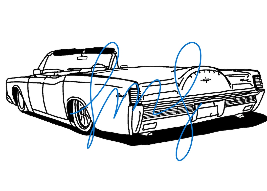 Lincoln Continental SVG Digital File - Etsy