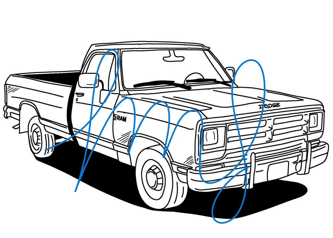 Dodge Ram Pick up Digital File SVG - Etsy