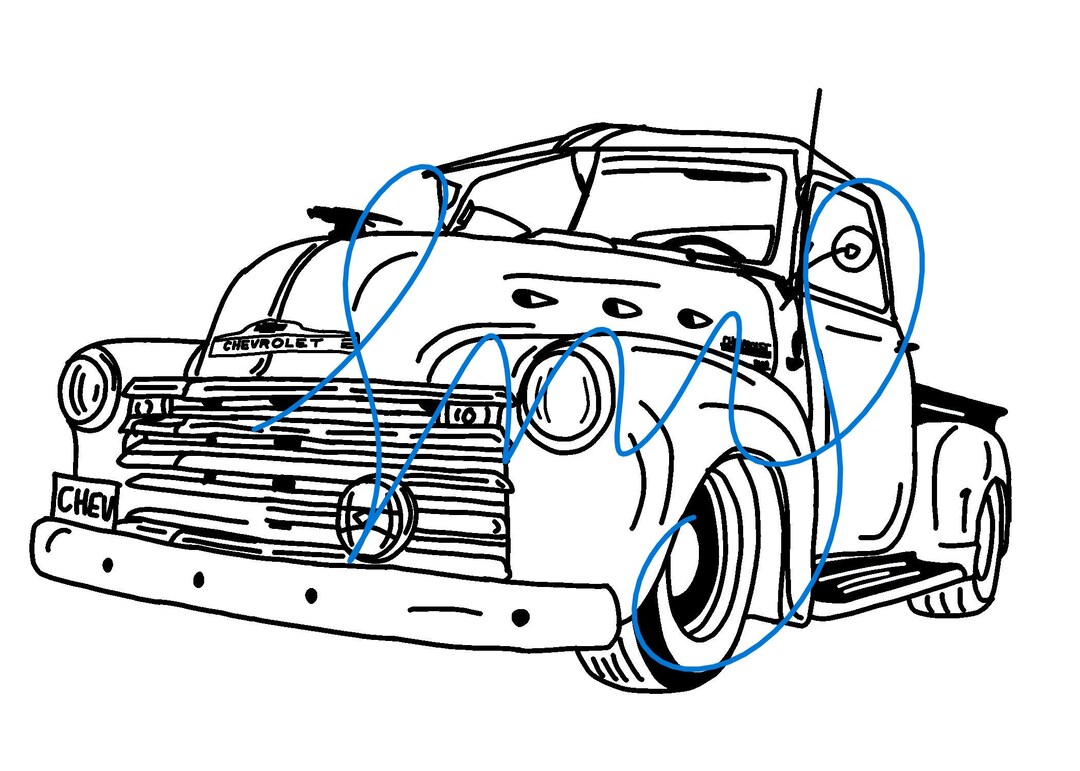 Chev Truck SVG Digital File - Etsy