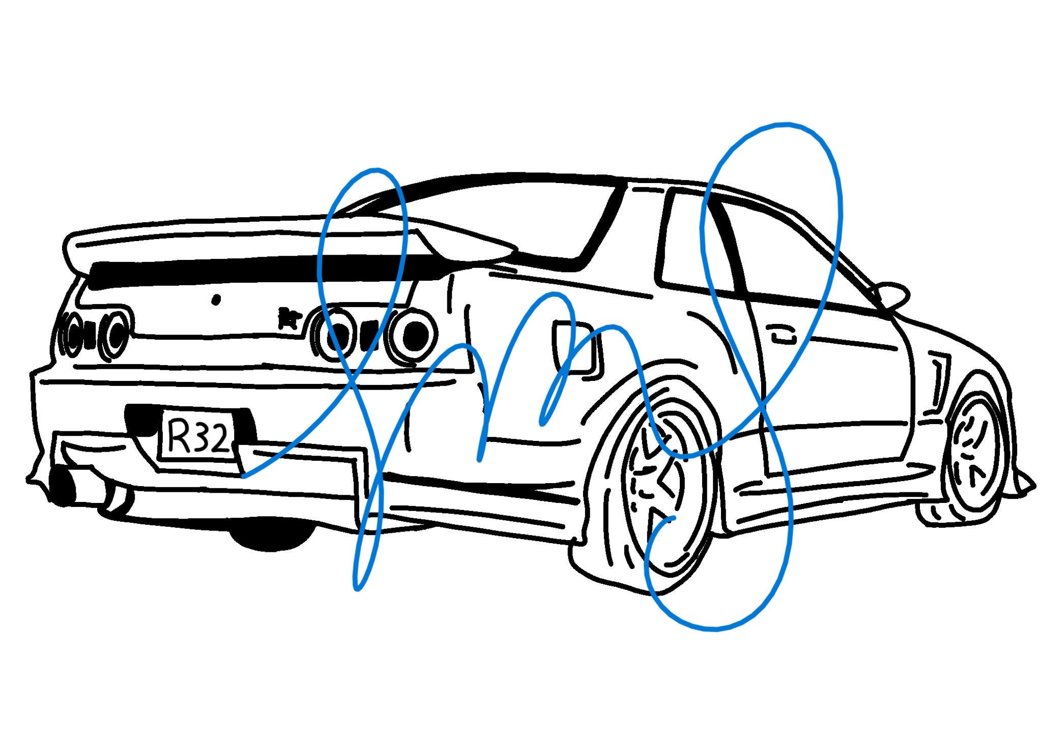 Nissan Skyline S32 SVG Digital File - Etsy
