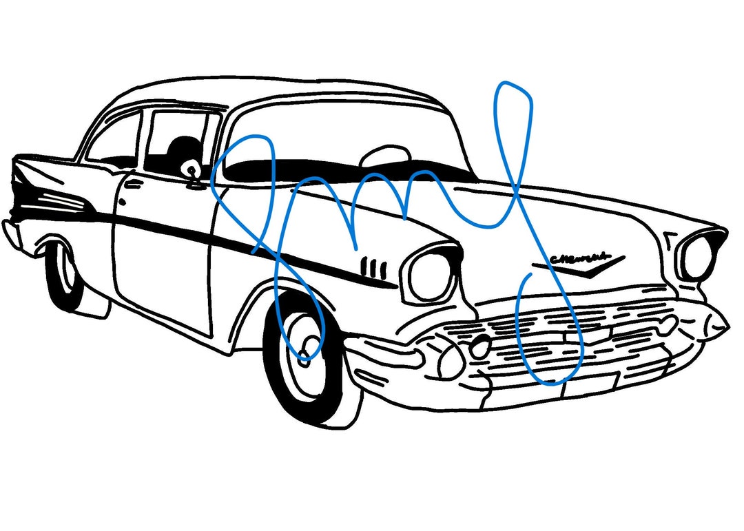 58 Chev Sedan SVG Digital File - Etsy