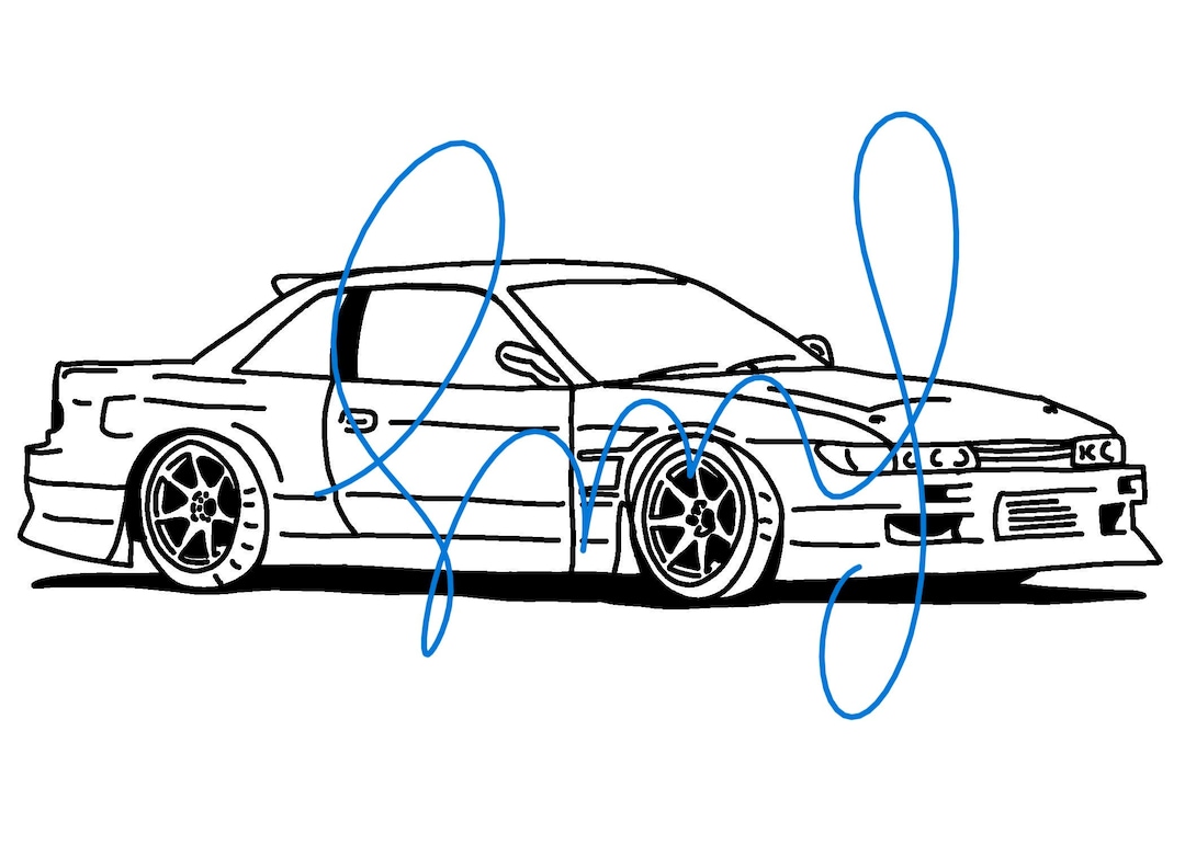 Nissan Sylvia S13 SVG Digital File - Etsy