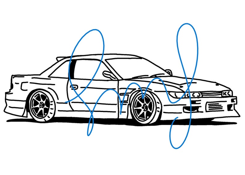 Nissan Sylvia S13 SVG Digital File - Etsy