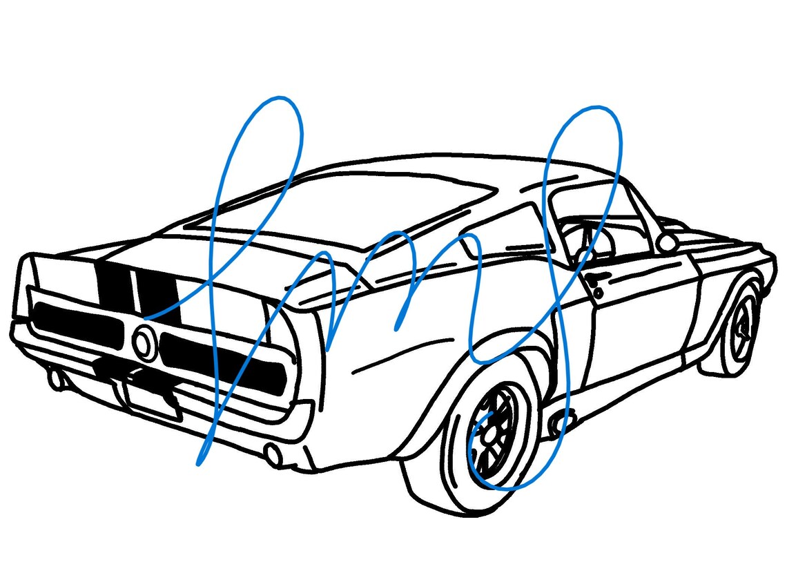 Eleanor GT500 Mustang SVG Digital File - Etsy