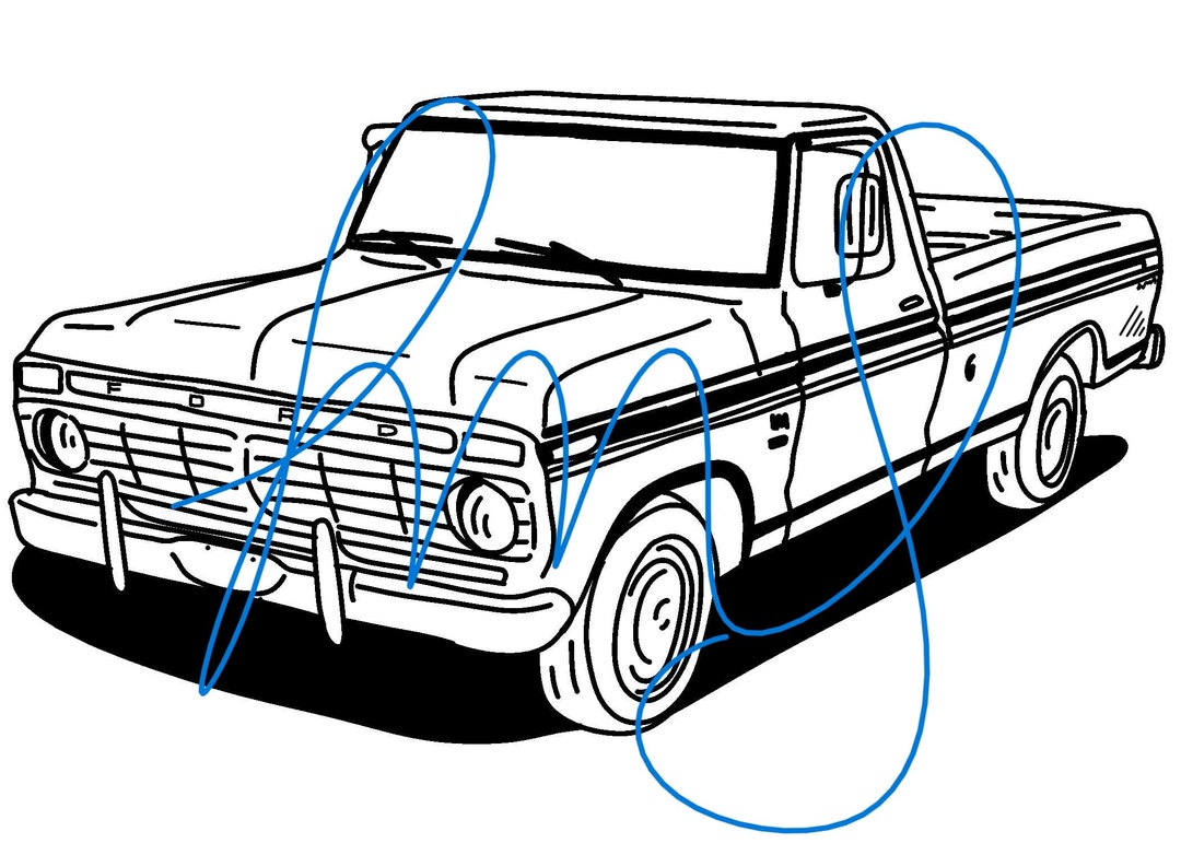 Ford F Truck Digital File SVG - Etsy