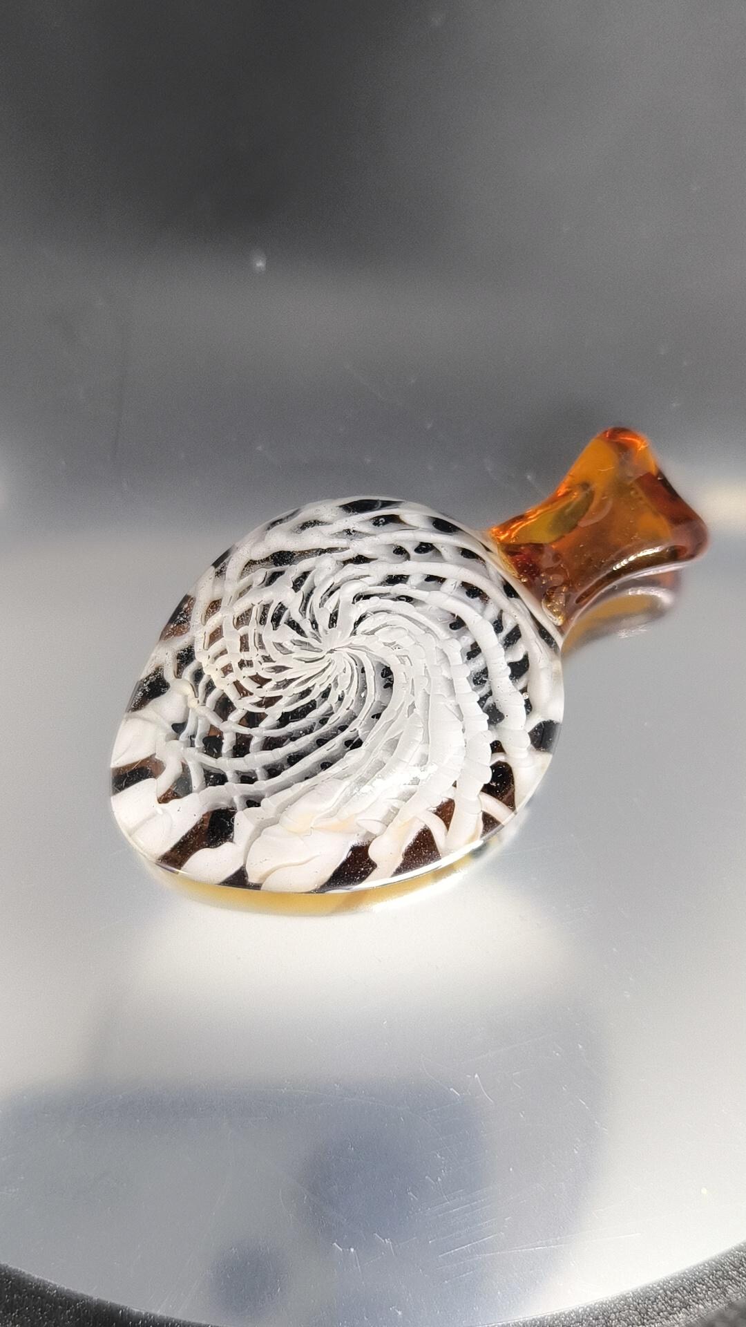 Reticello Glass Pendants Blown Glass Pendant Blown Glass Necklace - Etsy