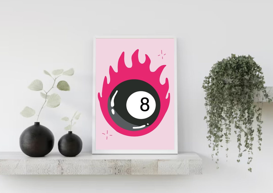 Pink Bowling Ball Poster - Etsy