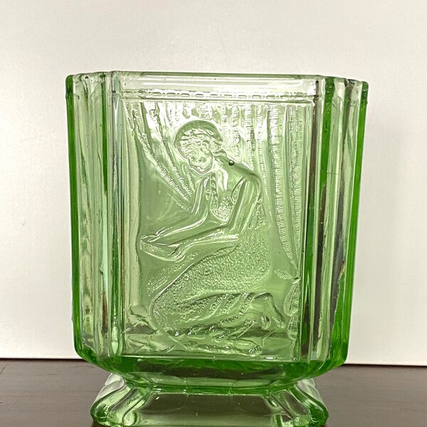 Green Glass Jar - Etsy UK