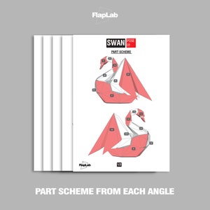 Papercraft Swan, DIY Home Decoration, Digital Patterns Incl. SVG DXF ...