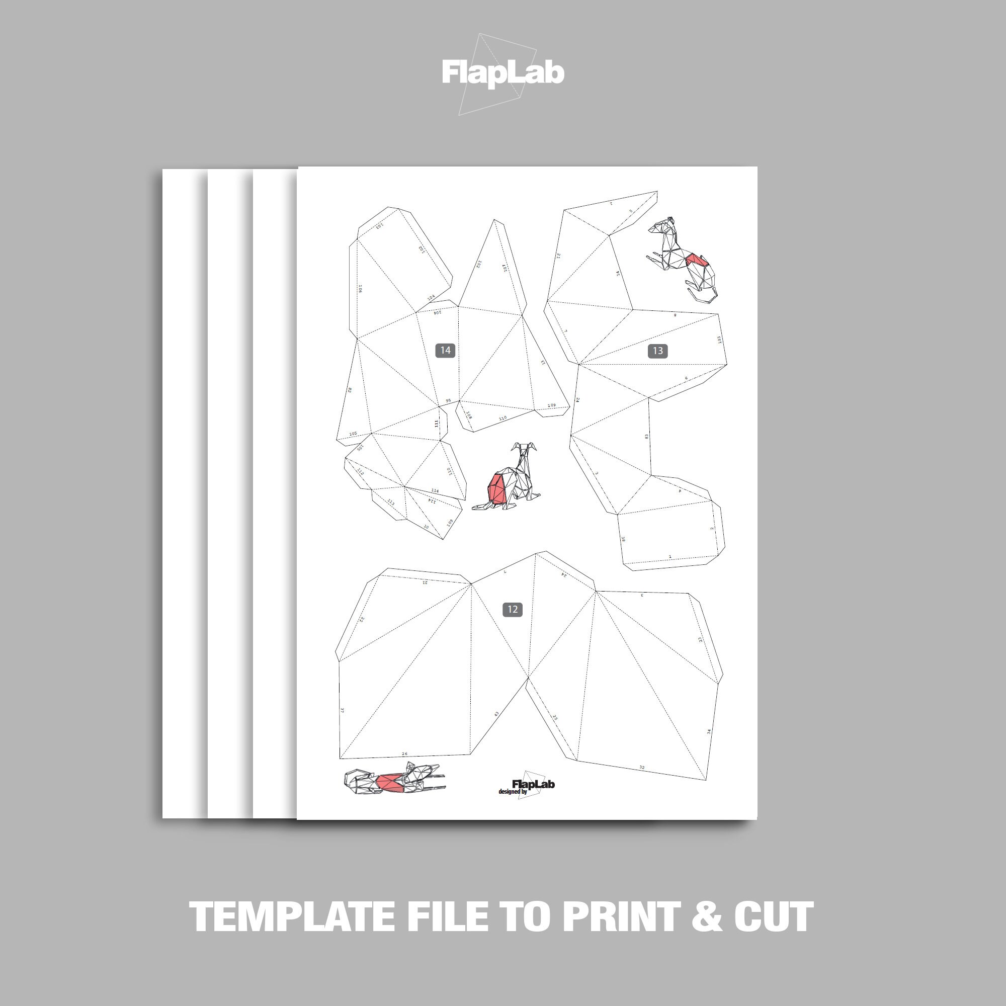 Papercraft Italian Greyhound Dog Papercraft Digital - Etsy