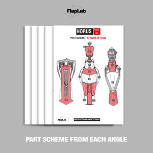 Papercraft Horus Falcon DIY, Egyptian God, Digital Papercraft Patterns ...