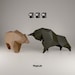DIY Papercraft Bull and Bear Set: Low Poly Origami Models (digital ...