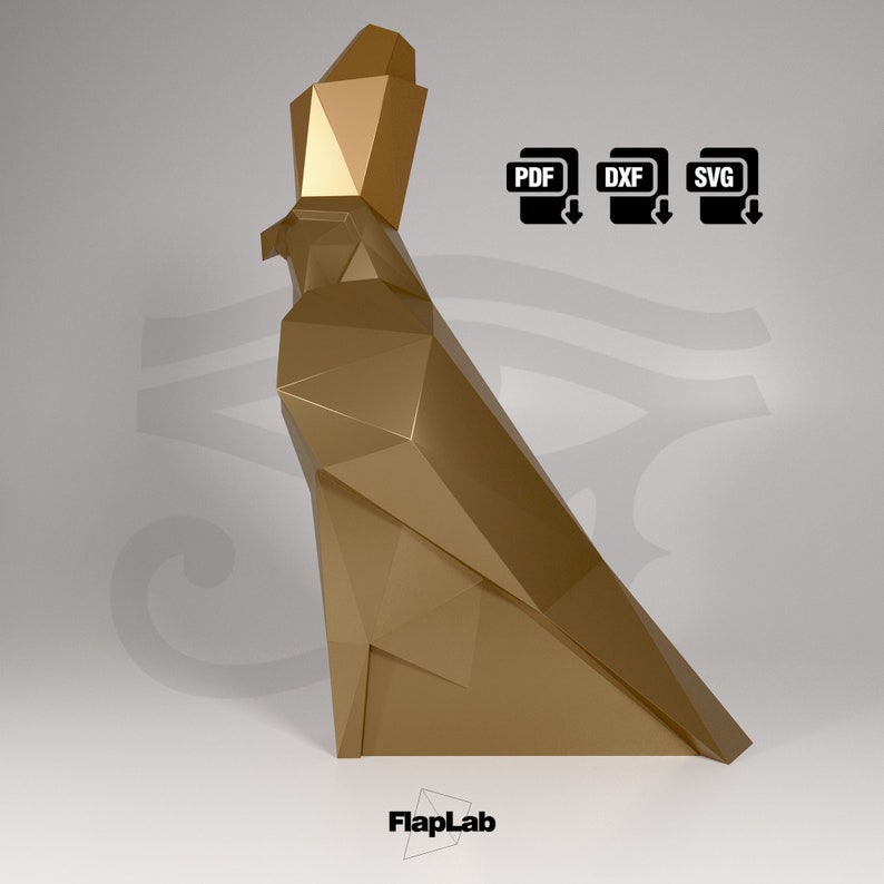 Papercraft Horus Falcon DIY Egyptian God Digital Papercraft - Etsy