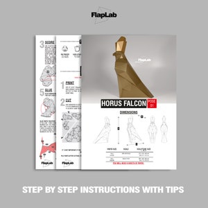 Papercraft Horus Falcon DIY, Egyptian God, Digital Papercraft Patterns ...
