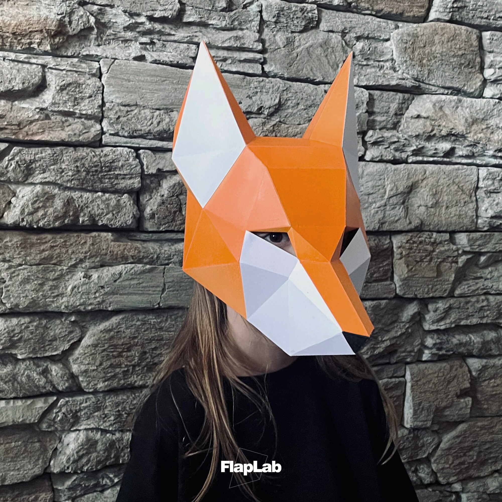 Paper Craft Fox Mask Printable Template Pdf Svg Dxf Instant - Etsy ...