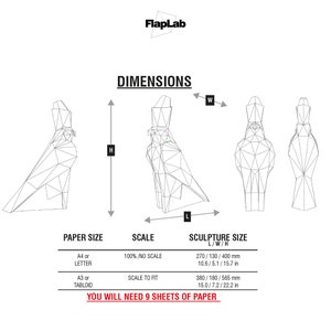 Papercraft Horus Falcon DIY, Egyptian God, Digital Papercraft Patterns ...