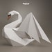Papercraft Swan, DIY Home Decoration, Digital Patterns Incl. SVG DXF ...