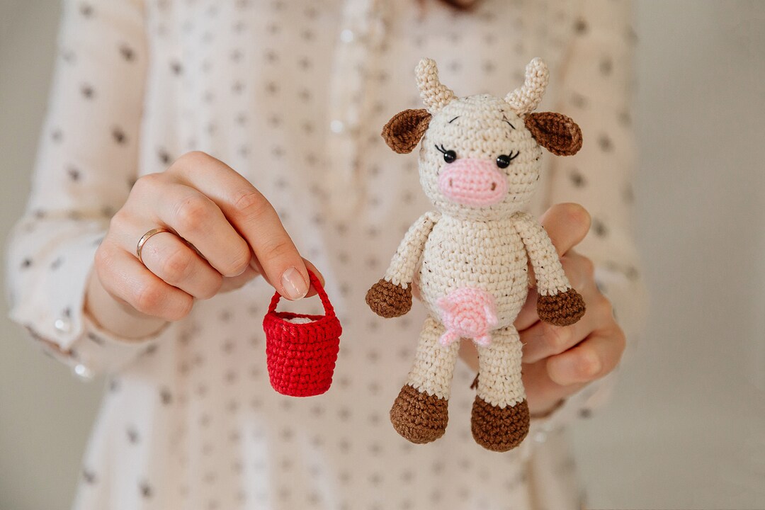 Patrón crochet vaca, vaca amigurumi, juguete vaca crochet, juguete crochet para niños, peluche ...