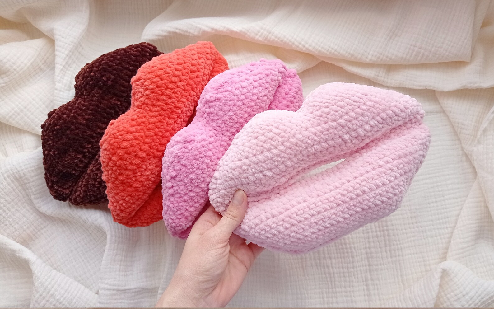 Crochet Pattern Pillow Crochet Pattern Lips Crochet Pillow - Etsy