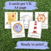 16 Printable Nautical Flashcards for Kids Montessori Learning Education ...