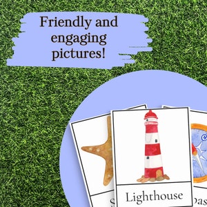 16 Printable Nautical Flashcards for Kids Montessori Learning Education ...