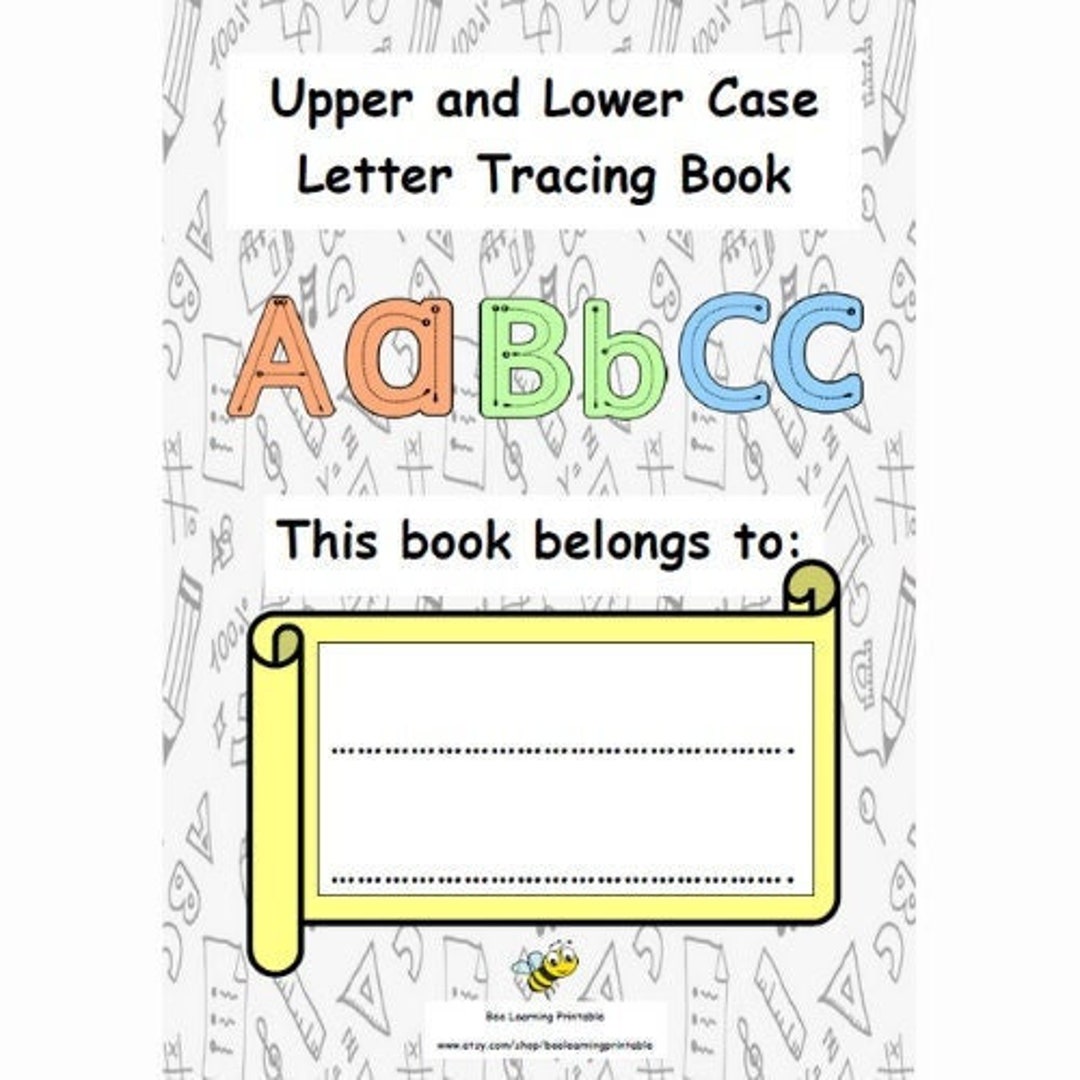 Upper & Lower Case Tracing/alphabet Sheets-teaching/learning/school ...