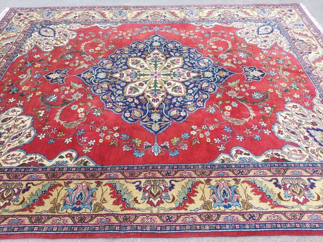 9x12 Persian Area Rug Heriz Rug Vintage 9x12 Antique Area - Etsy
