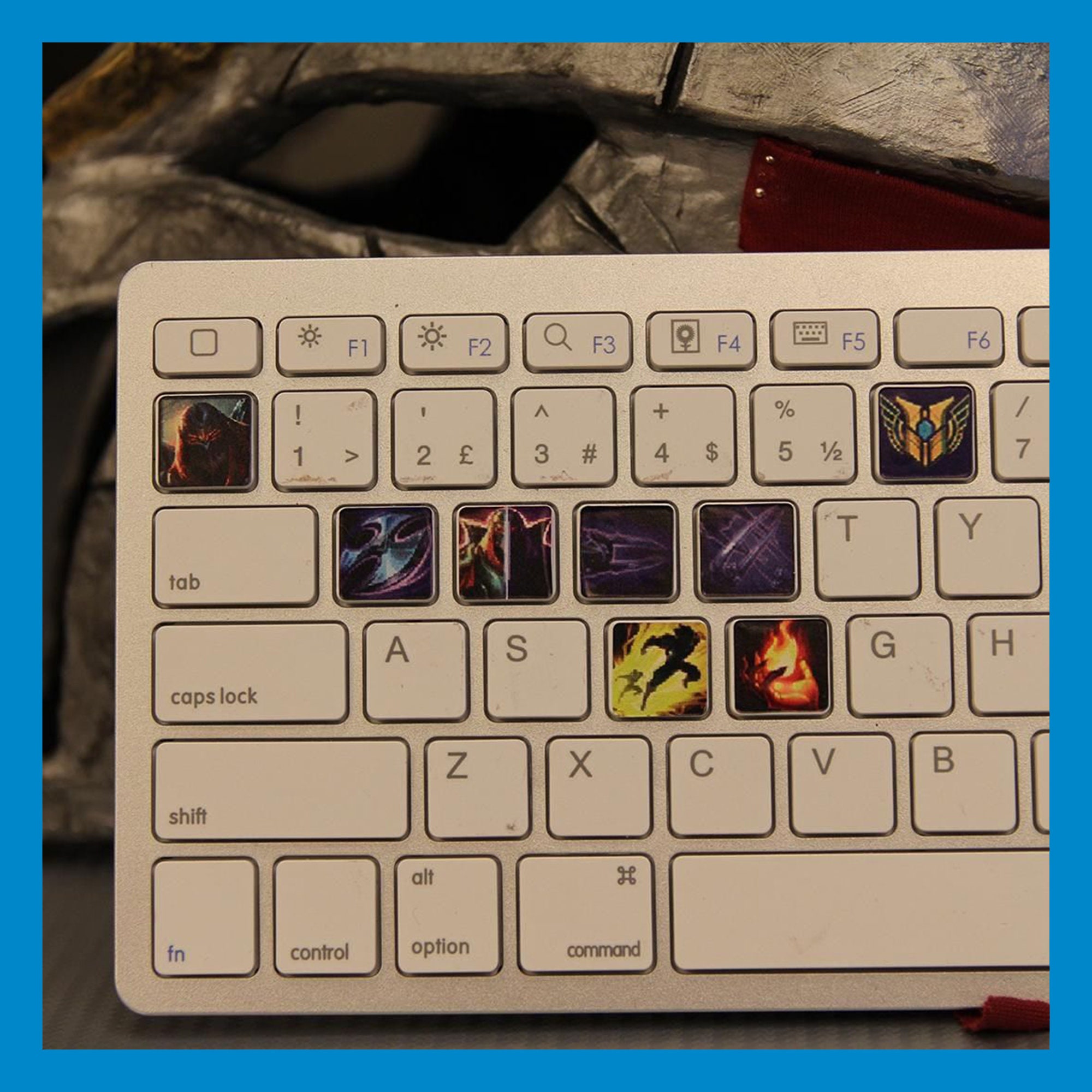 LOL Keycaps Sticker League of Legends Game Skill Keycaps Sticker Set ...