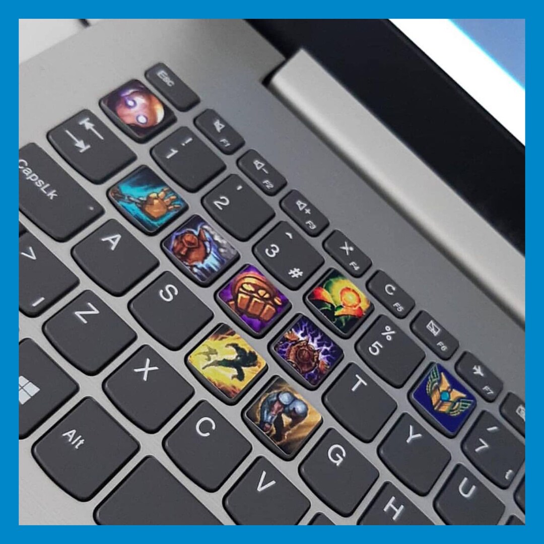 LOL Keycaps Sticker League of Legends Game Skill Keycaps - Etsy
