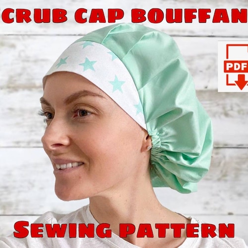 Surgical Scrub Cap Sewing Pattern Tutorial Pixie Hat W/ - Etsy