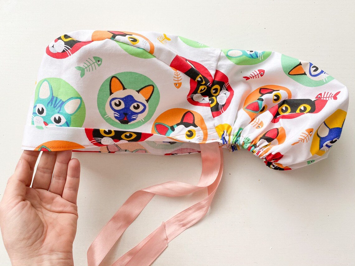 Scrub Cap Style4 Ponytail Pattern Printable Hat Sewing - Etsy