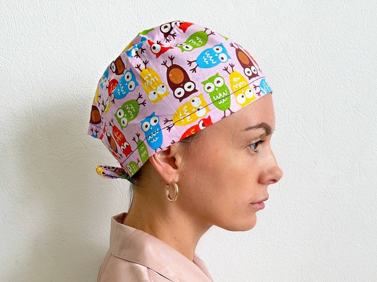 Scrub Cap Unisex Sewing Pattern With Video Instructions, Printable ...