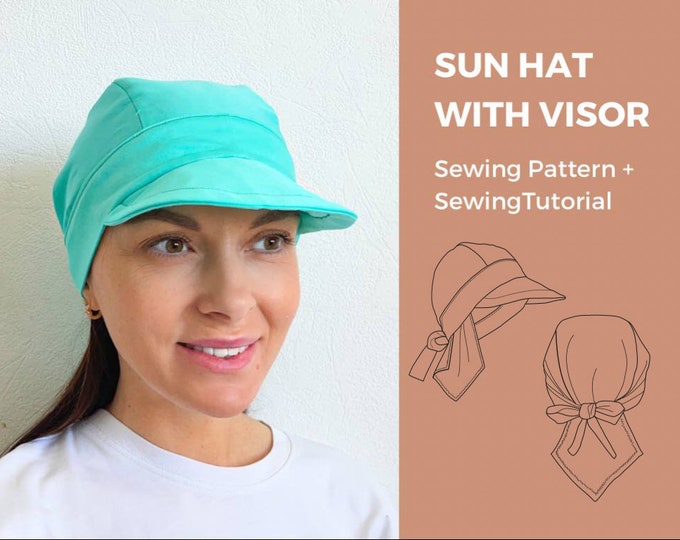 Pony Tail Bucket Hat PDF Sewing Pattern - 58cm - Etsy Canada