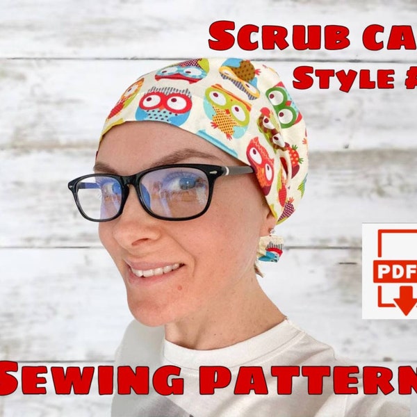 Scrub Cap Pattern With Elastic - Etsy