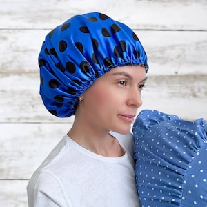 Reversible Satin Bonnet Sewing Pattern With Video Instructions, Hair ...