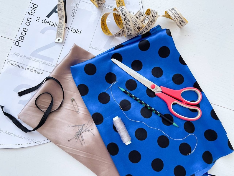 Reversible Satin Bonnet Sewing Pattern With Video Instructions, Hair ...