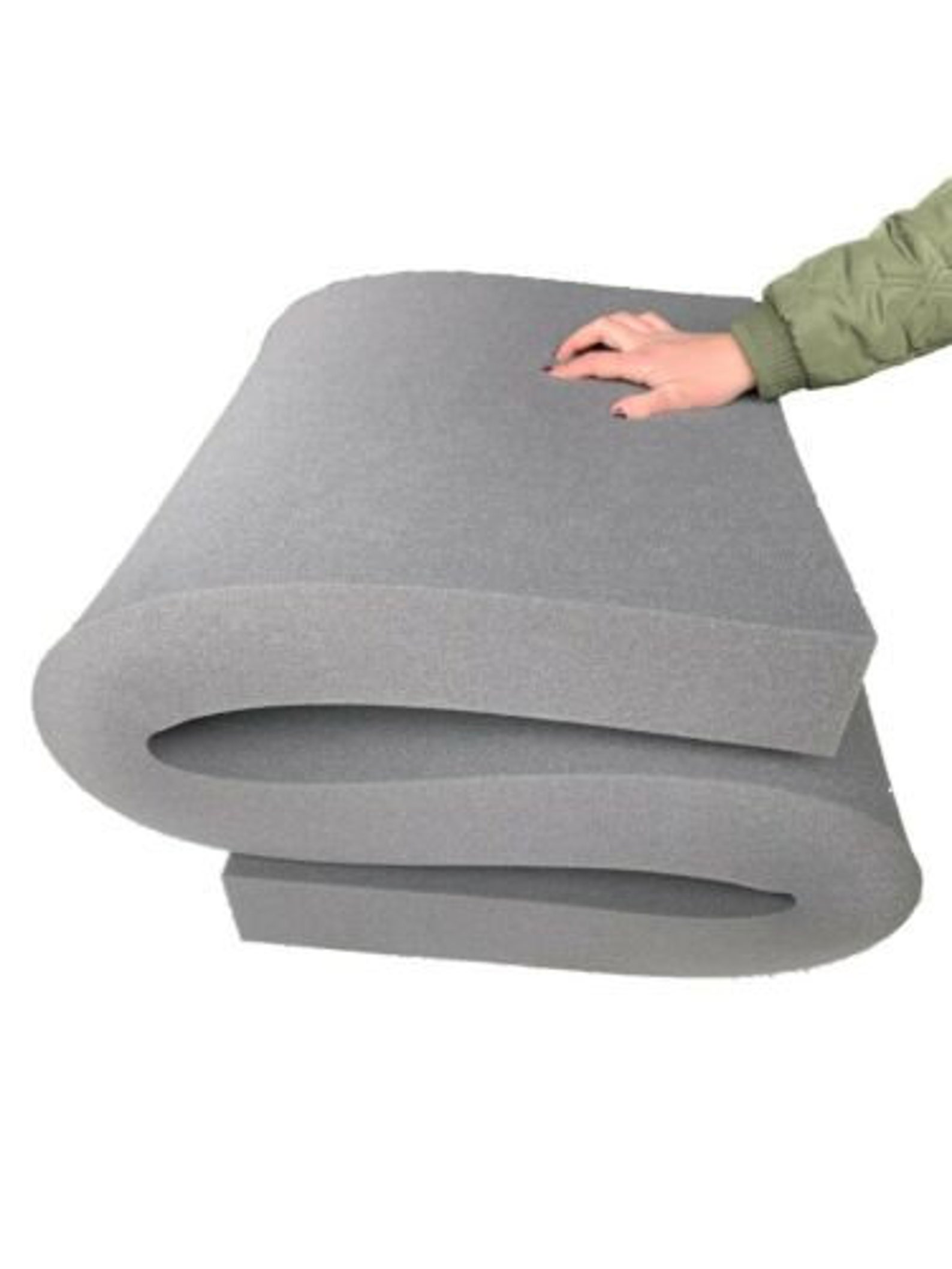 High Density Grey Upholstery Foam Sample: Reflex 400 - Etsy UK